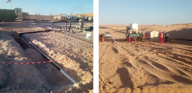 PSI - Construction of flowlines for oil wells